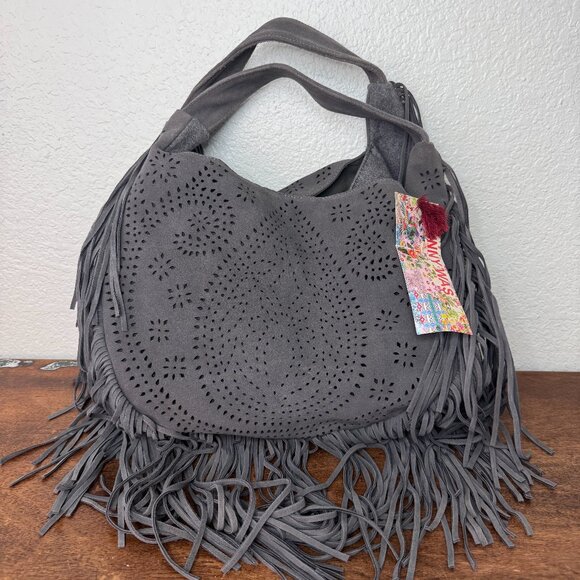 Johnny Was | Bags | Johnny Was Bag Purse Elodie Suede Leather Fringe ...